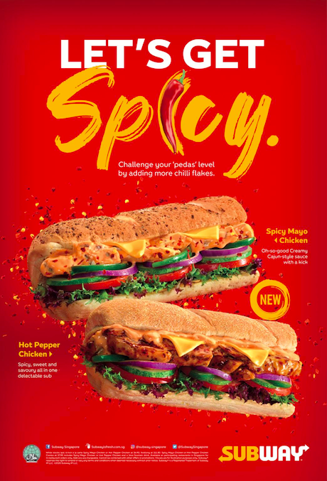 Subway® Turns Up The Heat With Brand New Hot & Spicy Chicken Subs ...